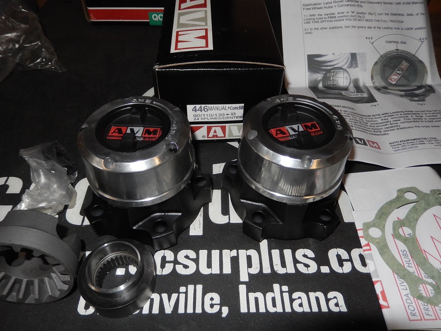 AVM 446 Locking hubs outs LAND ROVER Defender 90 110 130 LR ...