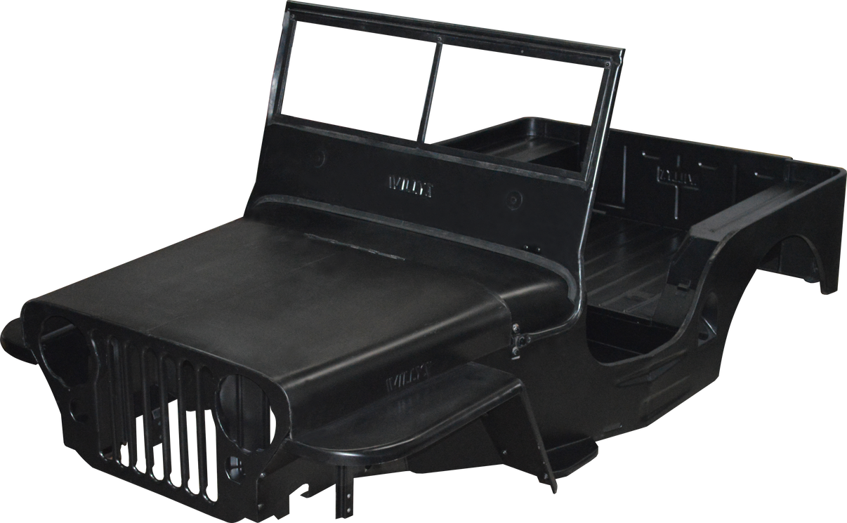 1945-1949 CJ2A BODY TUB KIT HOOD FENDERS WILLYS JEEP script CBK001 ...